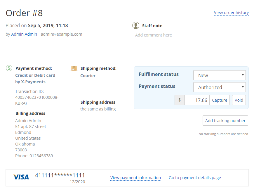 X-Payments Cloud connector